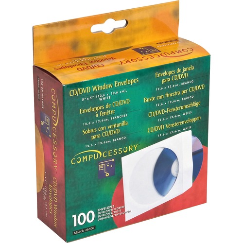 ENVELOPE,CD,WINDOW,WE,100PK - Government Office Technologies